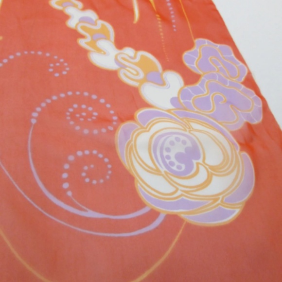 Accessories | Vintage Oblong Red Multi Color Abstract Scarf | Poshmark